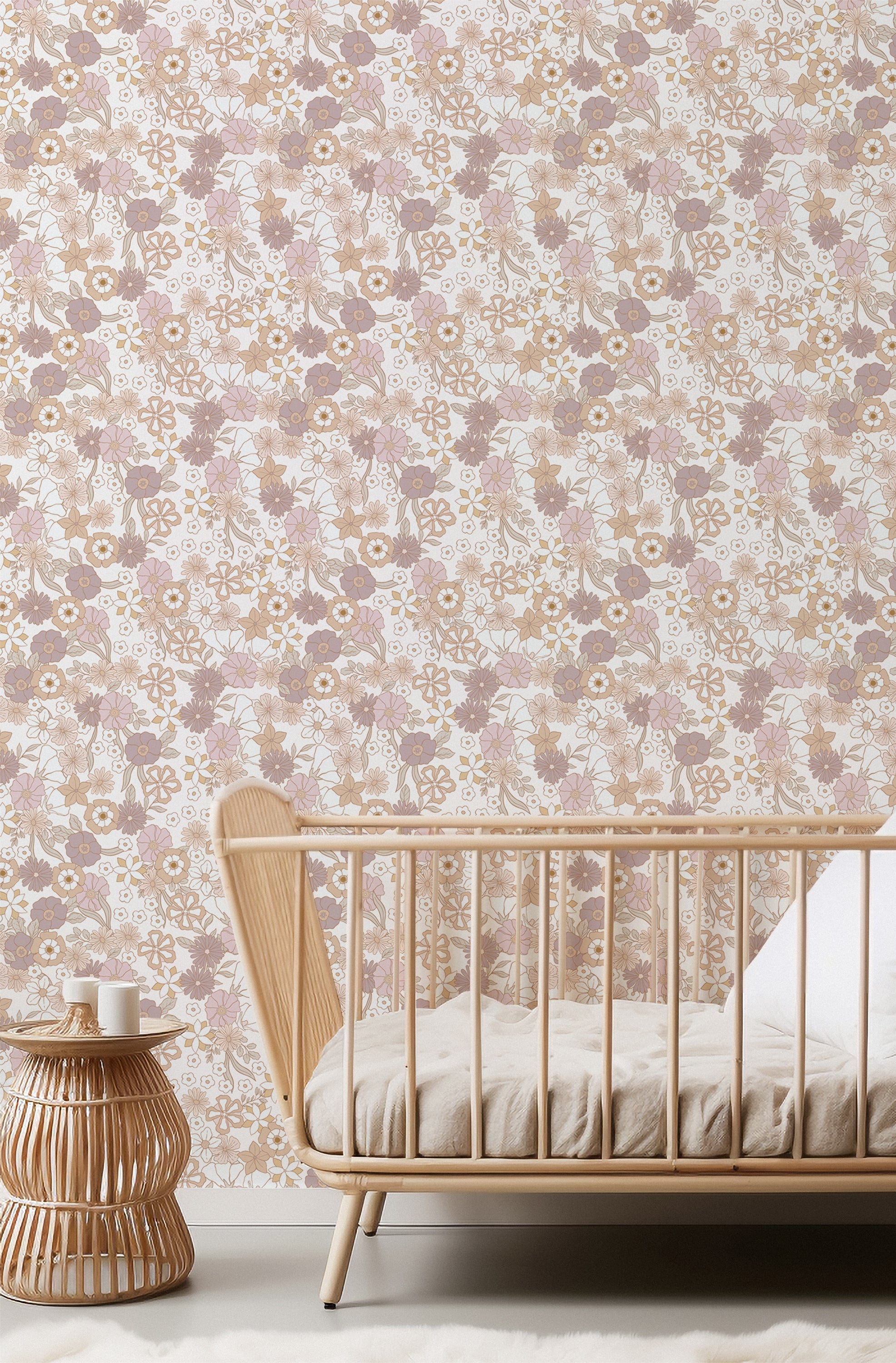 Flowerfarm Behang - Blush